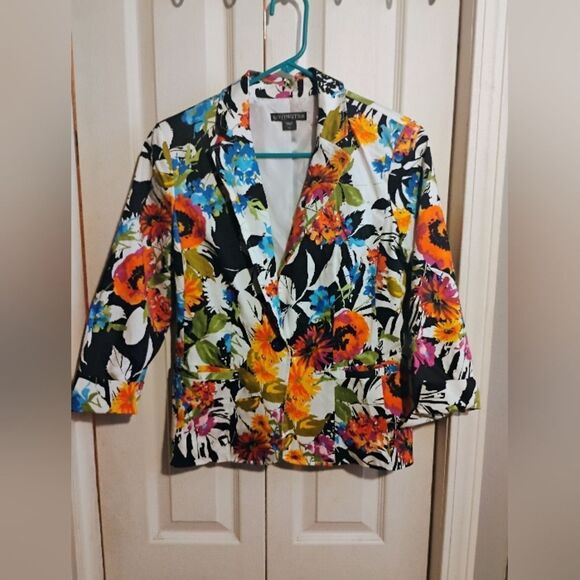 Covington | Jackets & Coats | Covington Blackand White Blazer Tailored ...